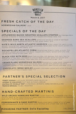 Bonefish Grill seasonal menu - Vegas and Food