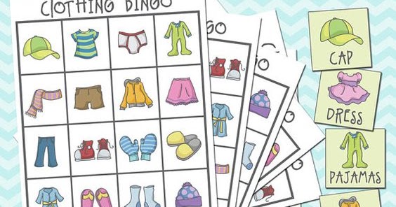 Recursos Educación Infantil: Bingo con la vestimenta