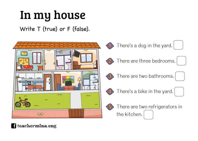 Teachermina: [activity] in my house