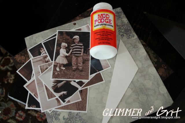 Glimmer And Grit: Mod Podge Photo Star Collage Tutorial
