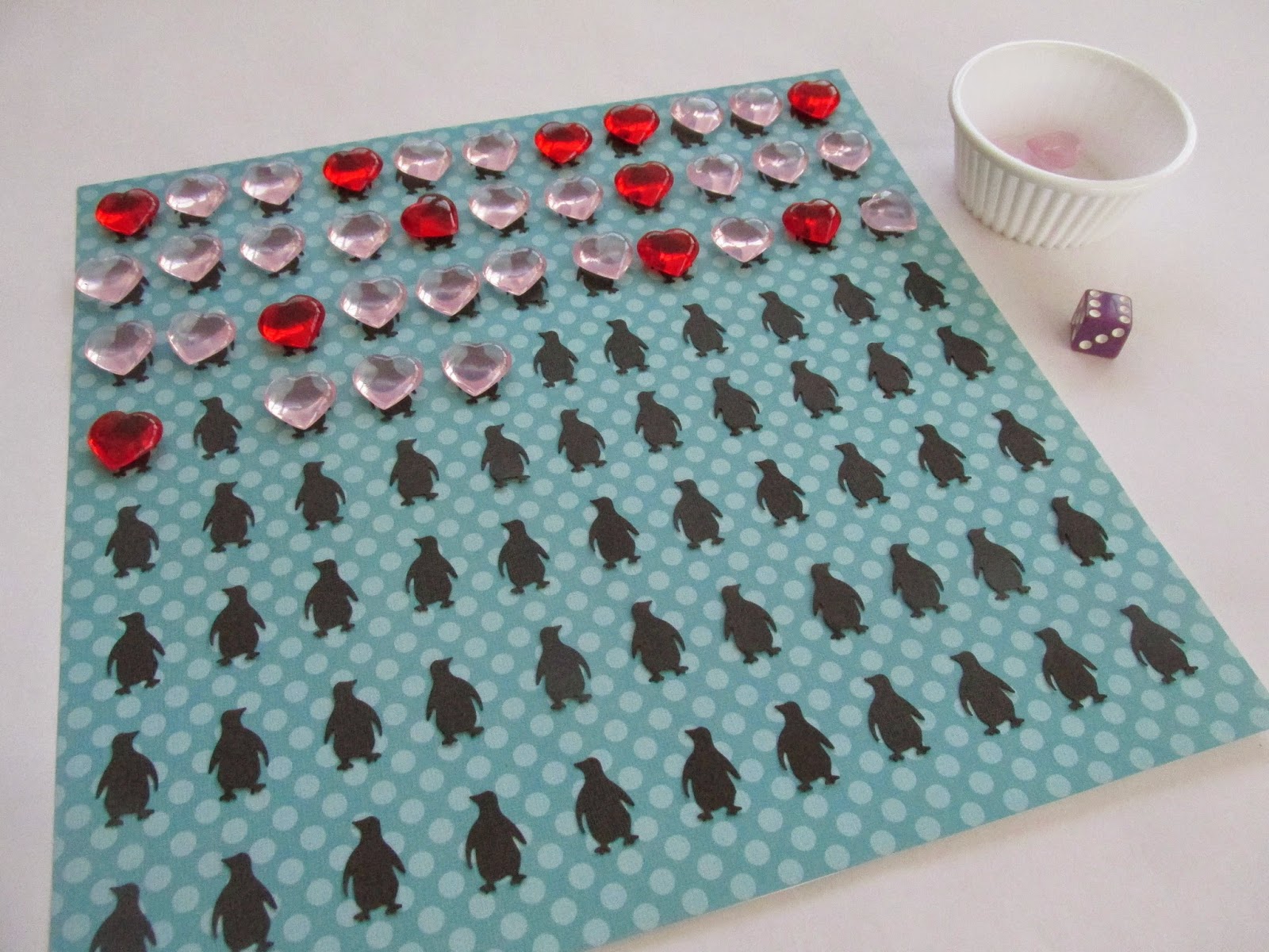 Whimsical Ways: Math Games Monday - Penguin Grid Game