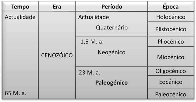 EstPal: Paleogénico e Neogénico