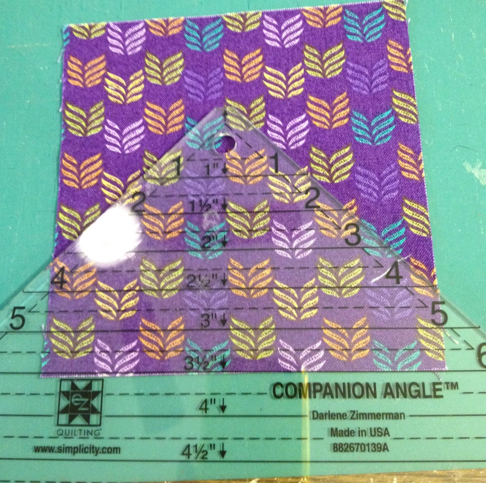Quilt as you go using free motion quilting: Use the Companion Angle ...