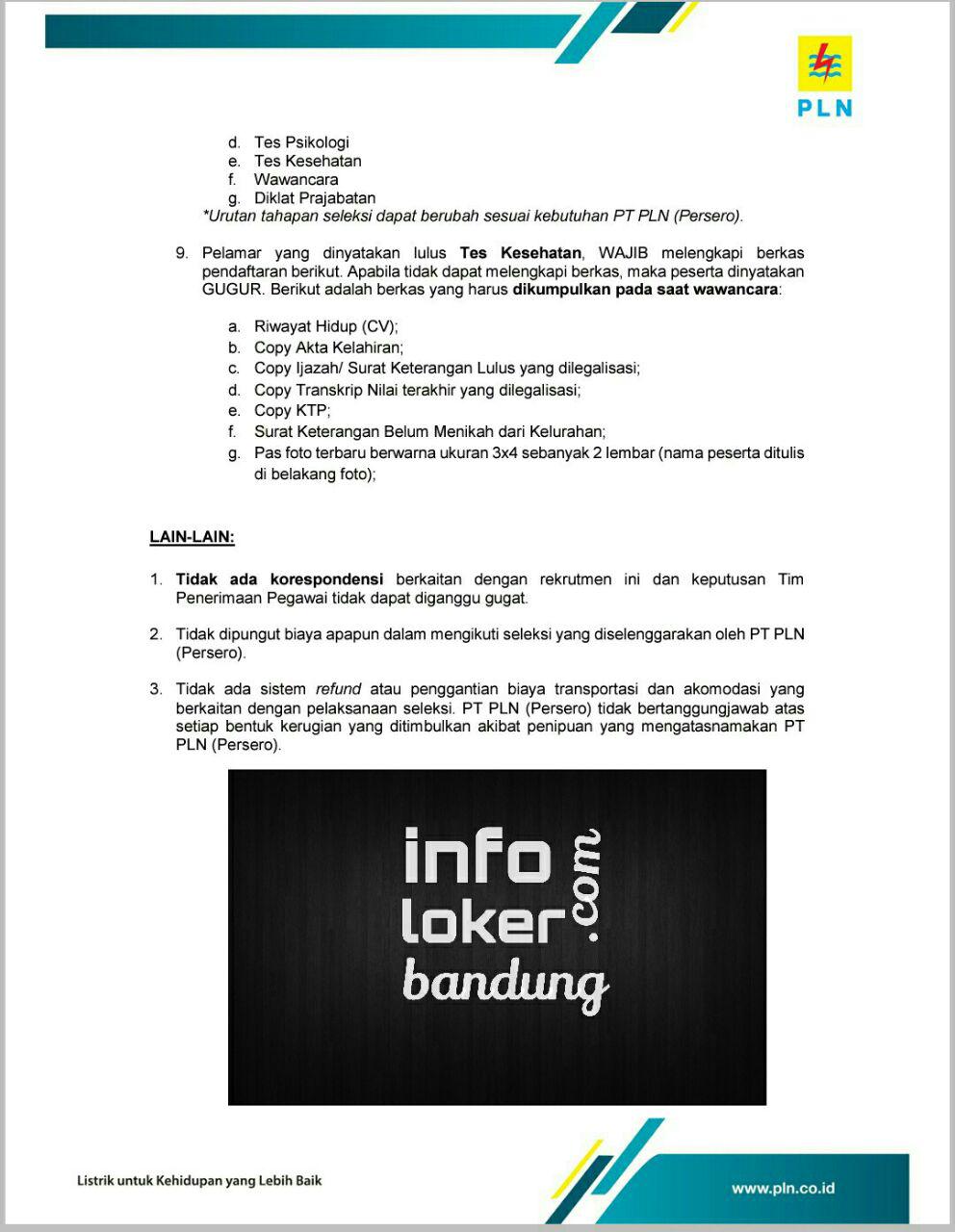 Lowongan Kerja PT. PLN ( Persero ) Juli 2017 - Info Loker Bandung ...