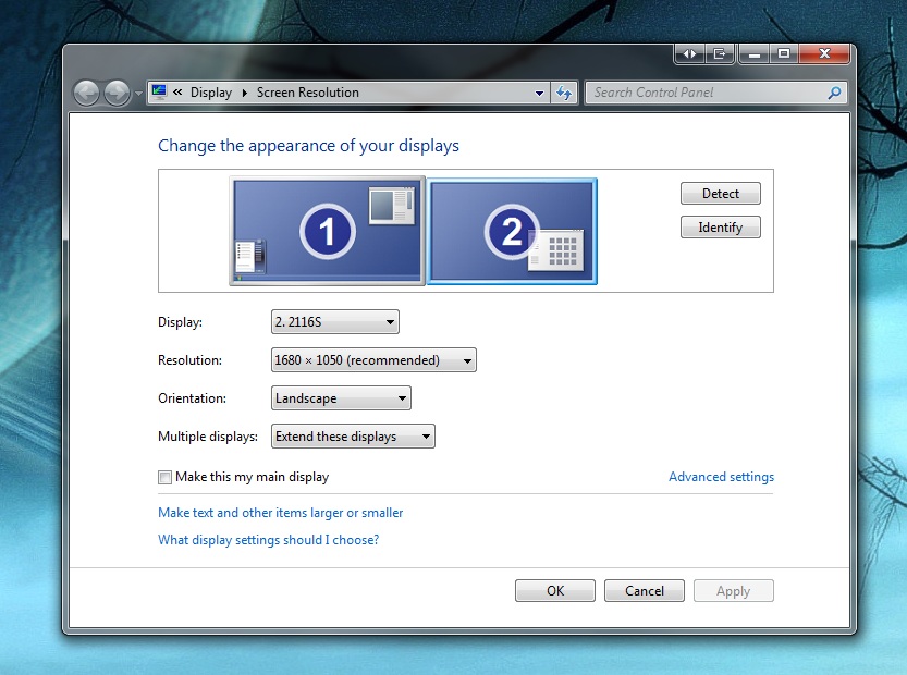 Usando dois monitores em um computador