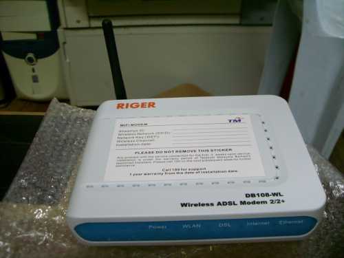 Setup Riger DB108-WL Wireless Router Modem