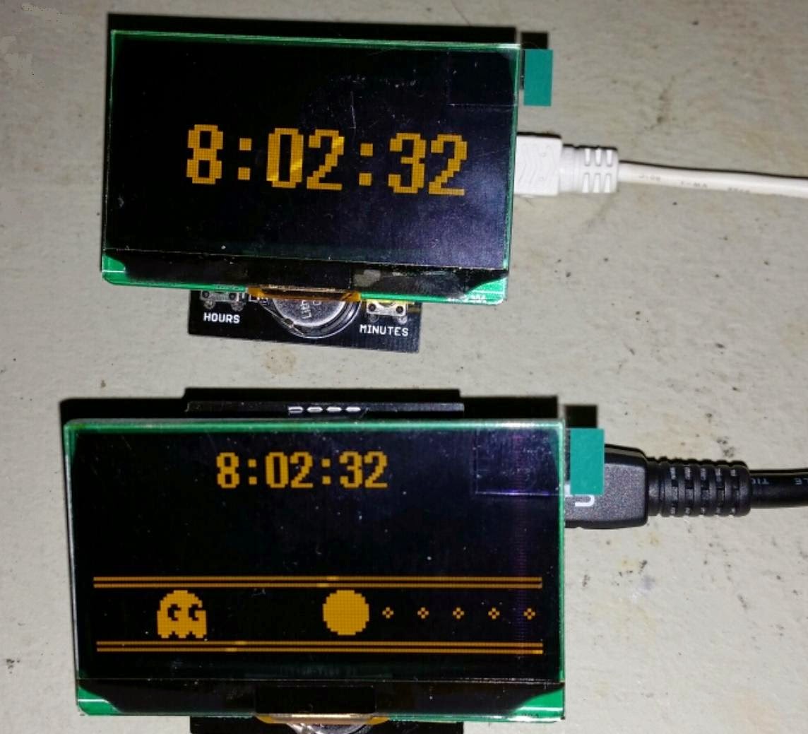 Wise time with Arduino: OLED clock with Pacman mode