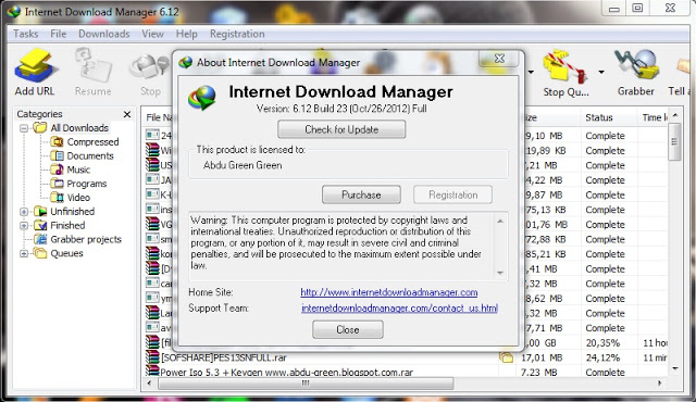 Sabilcyber92.com: Free Download Internet Download Manager (IDM) 6:12 ...