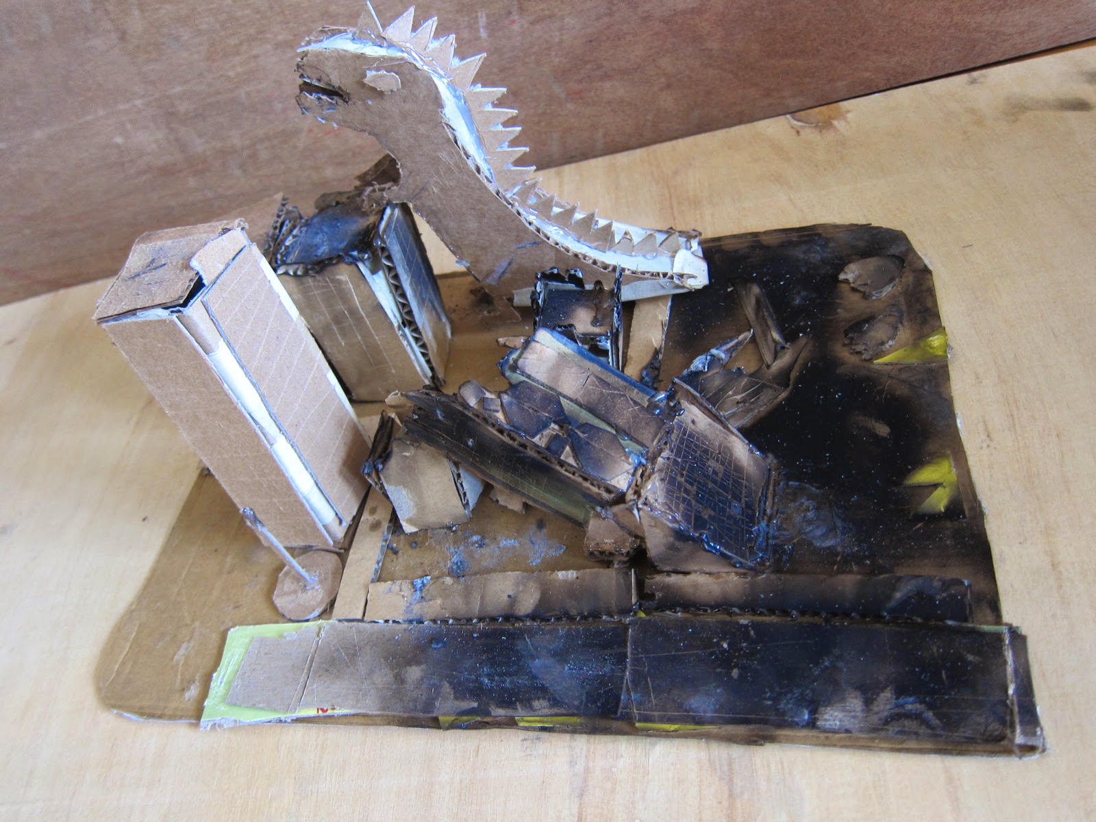 Mr. Bob's Middle & High School Art Room: High School Cardboard Sculptures.