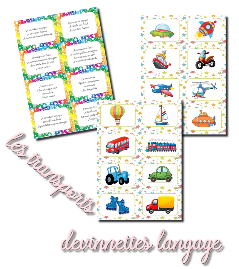 La maternelle de Laurène: Les devinettes langage