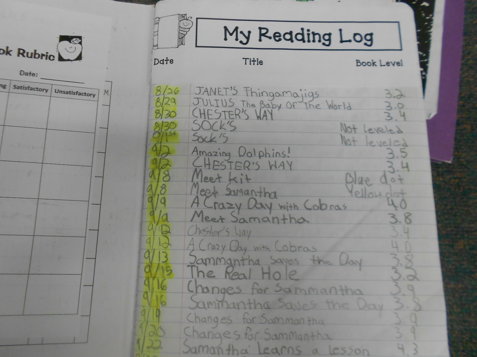 Independent Reading Journal