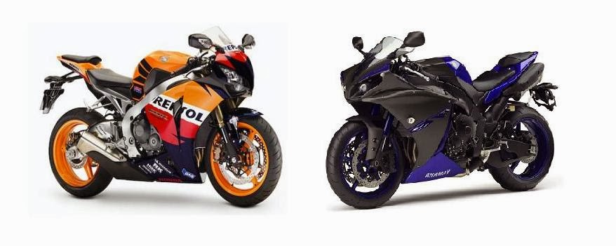CANAL DUAS RODAS: CBR 1000RR X YAMAHA R1