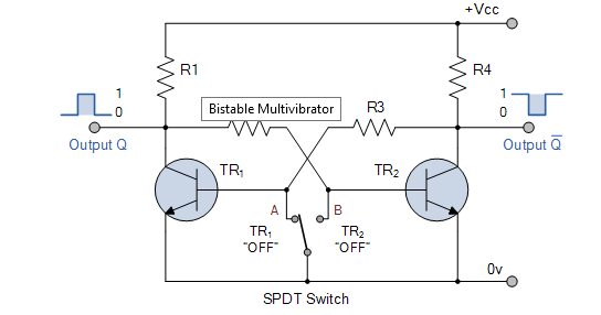 Rangkaian Bistable Multivibrator - PANDAI ELEKTRONIKA