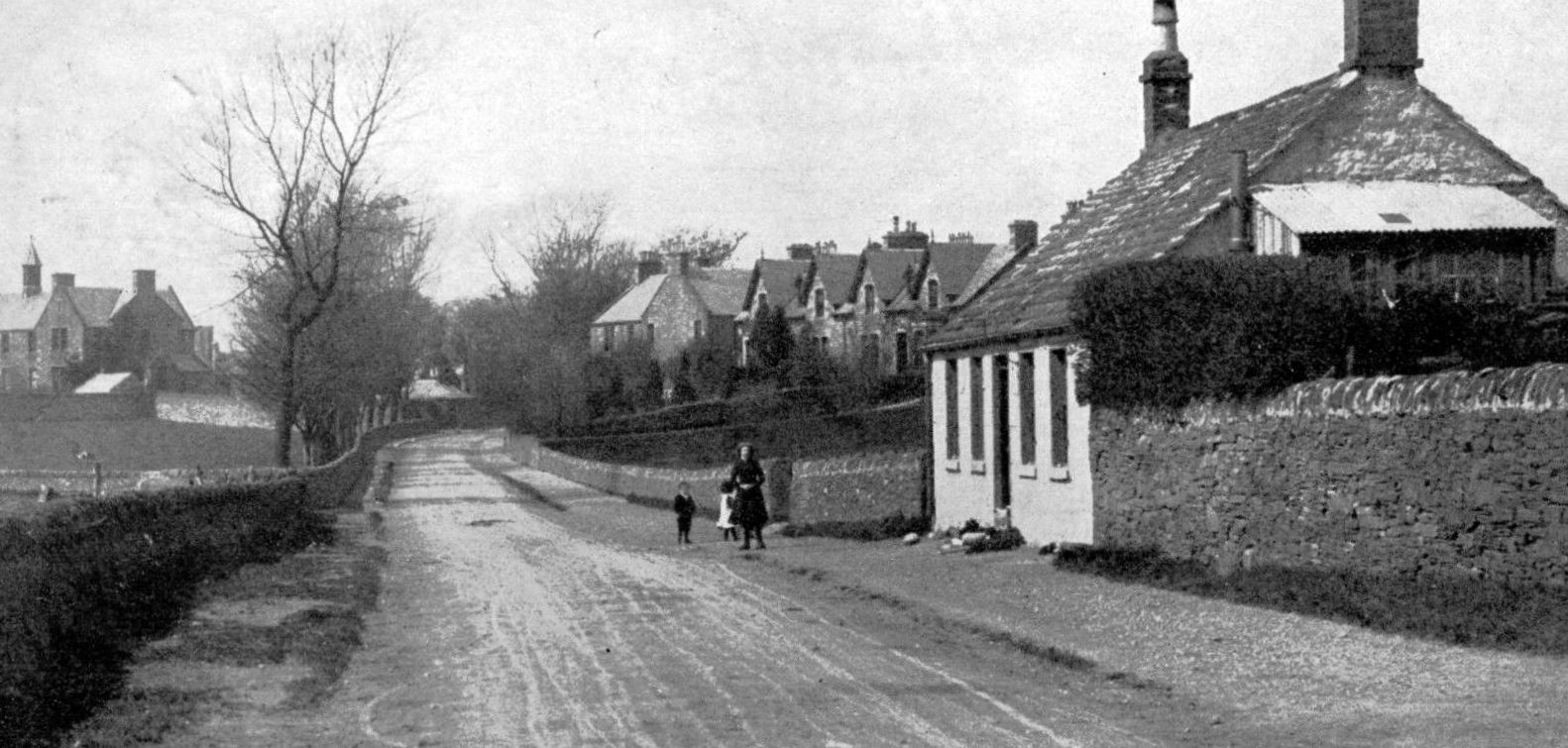 Tour Scotland: Old Photograph Arbroath Road Forfar Scotland