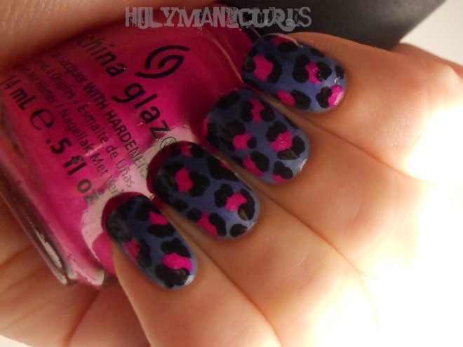 Holy Manicures: Purple Leopard Gradient Nails.