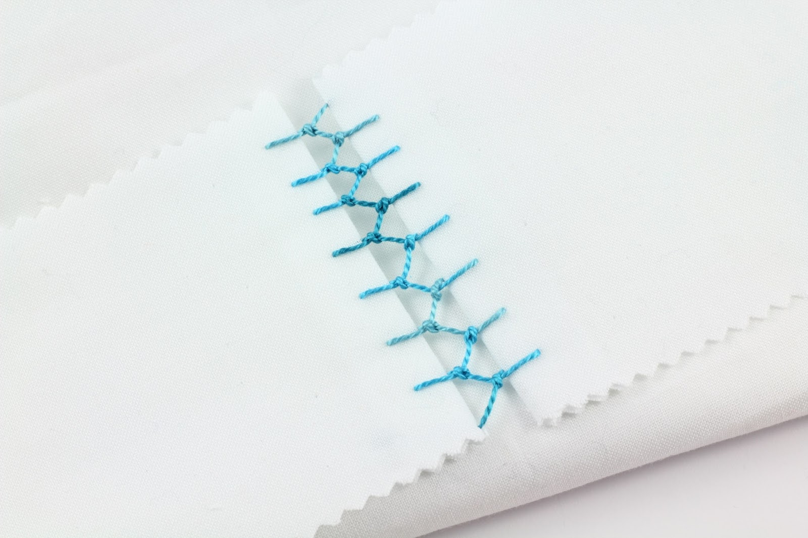 big B: 100 Stitches - Knotted Insertion Stitch