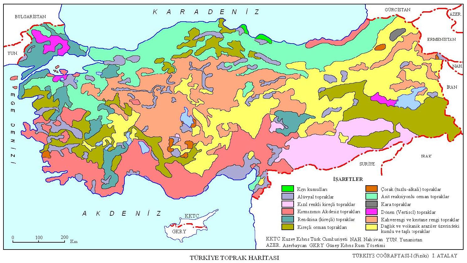 Types of Soil Map of Turkey ~ Turkey Physical Political Maps of the City Types of Soil Map of Turkey ~ Turkey Physical Political Maps of the City