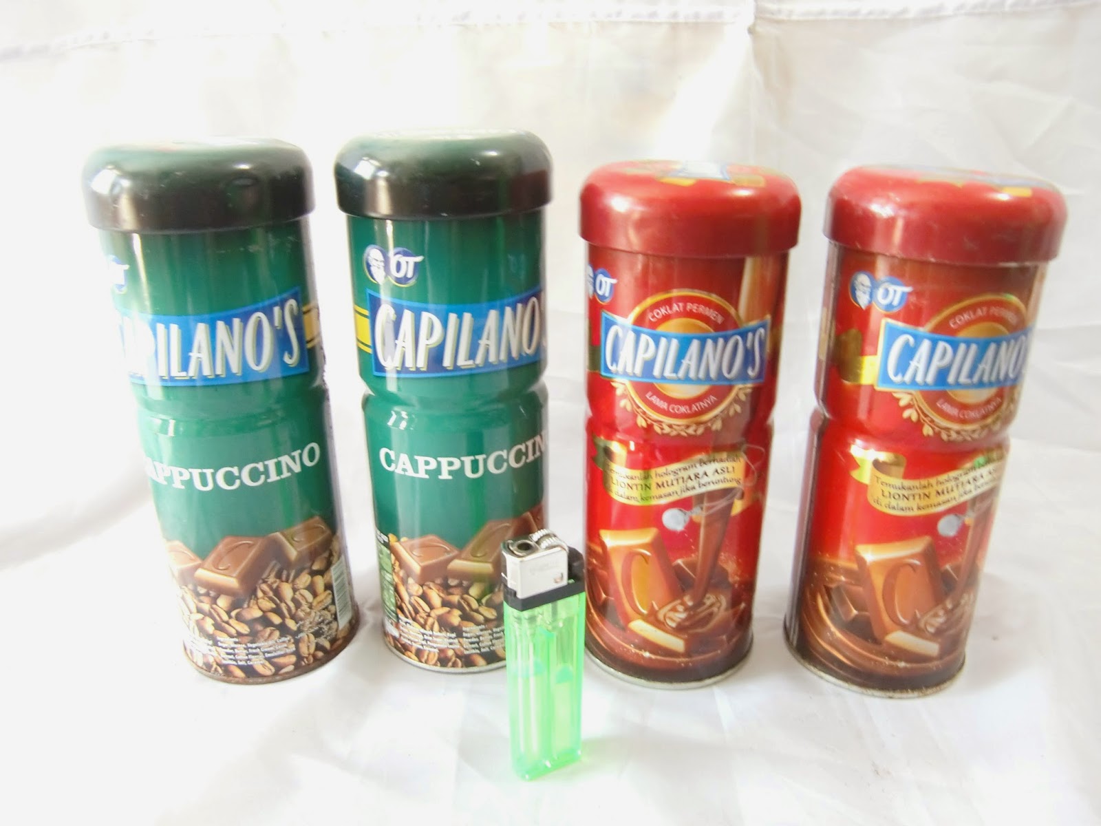 CILEGON ANTIK: Kaleng Permen Capilano's Hijau dan Merah (4.Kaleng)