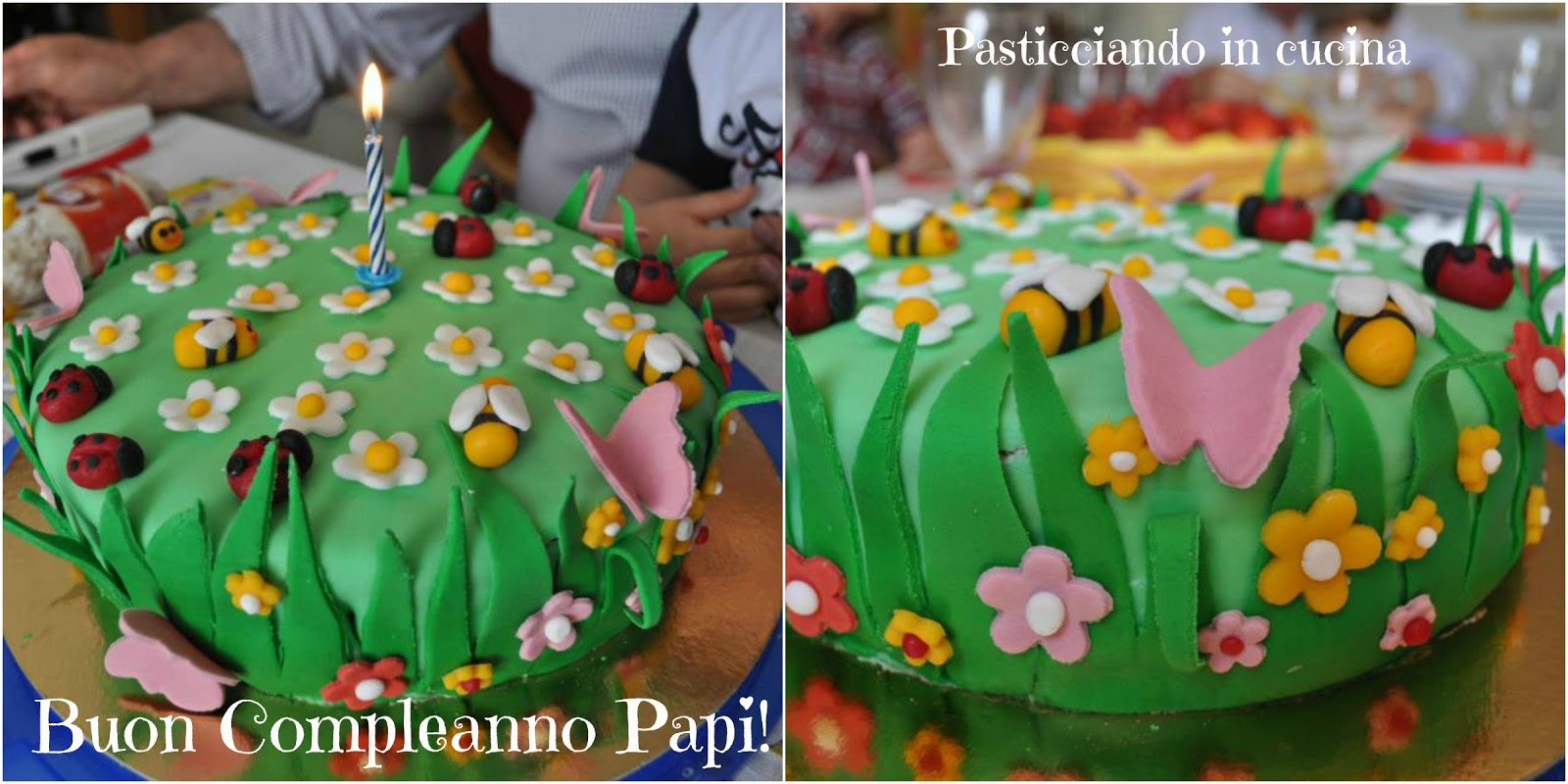 Pasticciando in cucina: Torta Primavera in Pasta di Zucchero