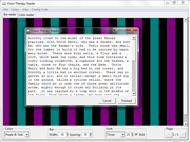 Squinty Josh: Vision Therapy Reader - A free vision therapy reading ...