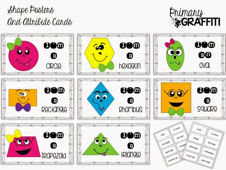 Primary Graffiti: Mouse Shapes {Shape Attribute Lessons}
