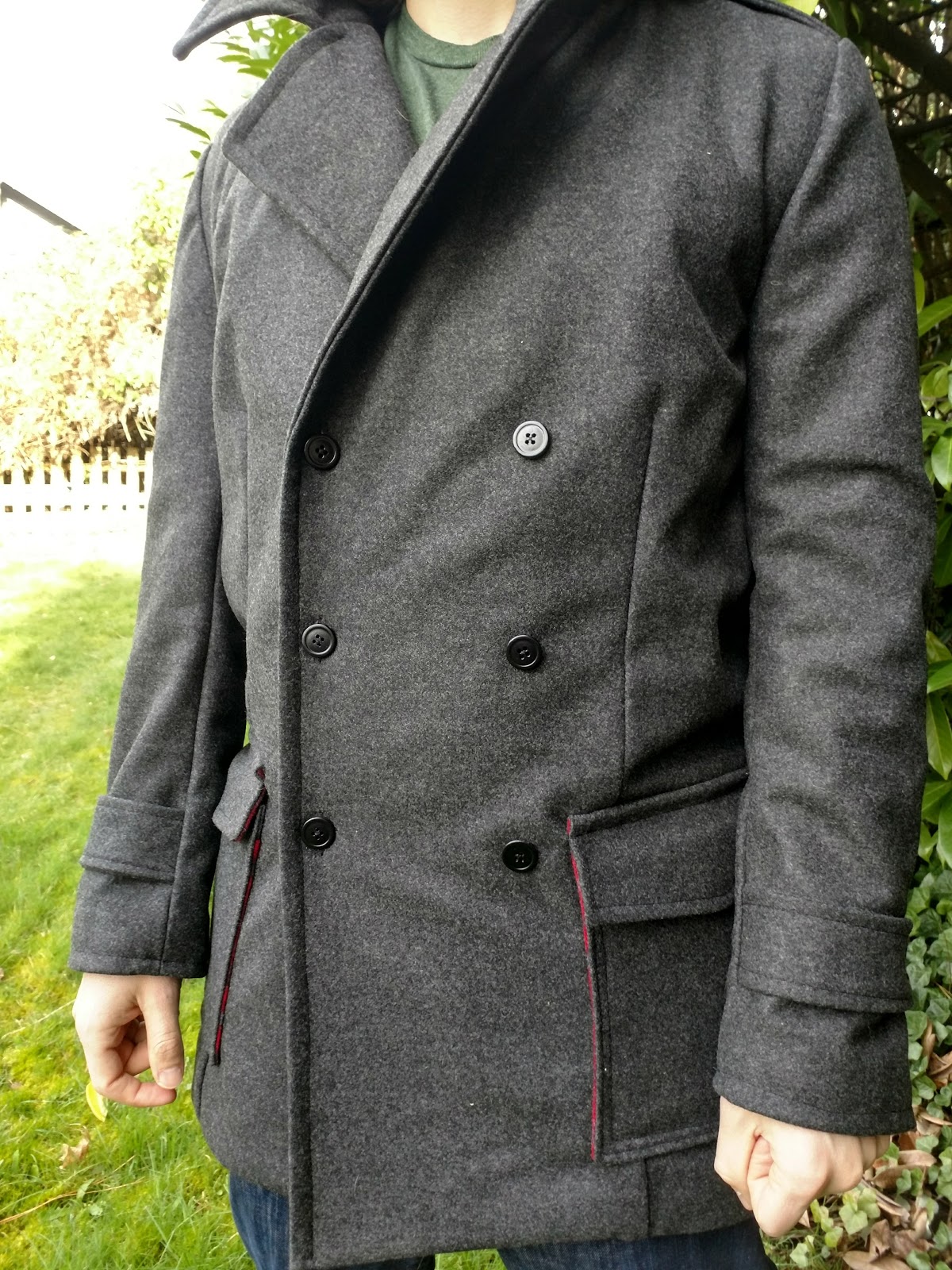 Completed: Goldstream Peacoat by Thread Theory Designs