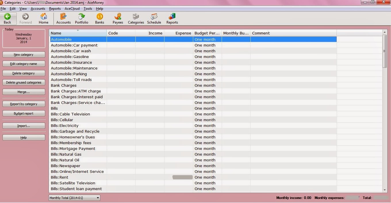 AceMoney Vs BankTree - Brocade Blue