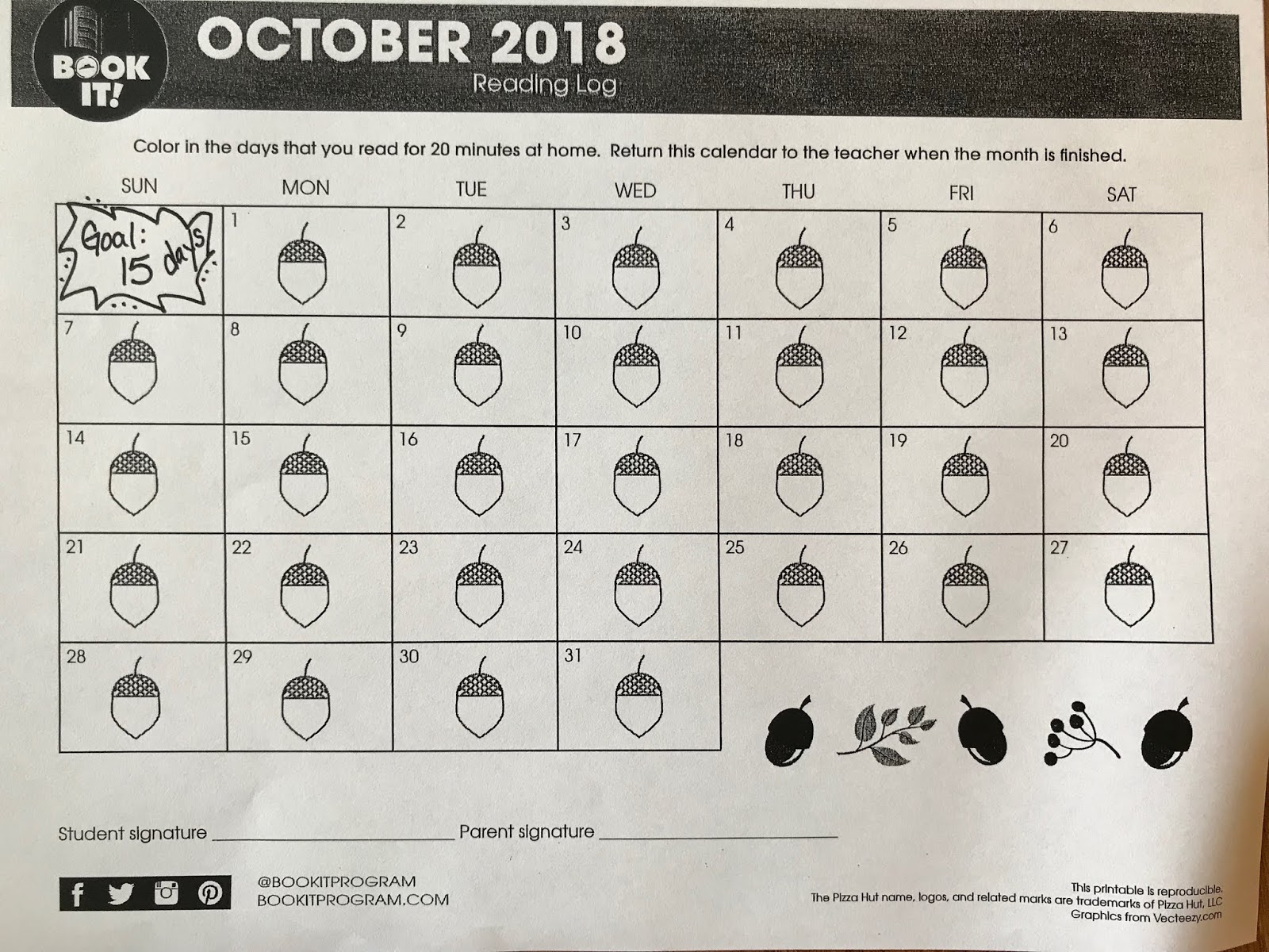 Team McNitt: Pizza Hut Book It!