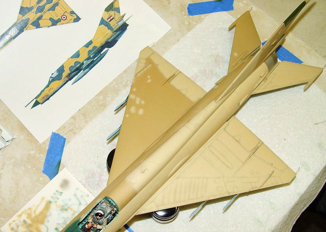 Ed Okun "Modeling Military History": Syrian MiG-21MF in 1973 Yom Kippur ...