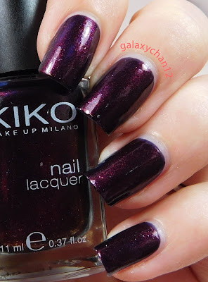 Miss Galaxy Nails & Beauty: Kiko #360 #488 & #497 Swatch & Review