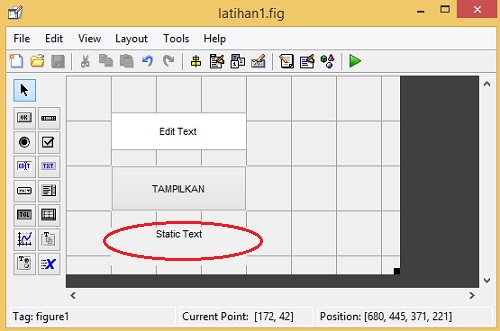 Sak Edit Text Static Text Dan Push Button Gui Matlab