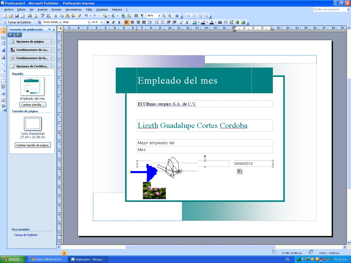Lizeth Cortes Cordoba : PRACTICAS DE PUBLISHER