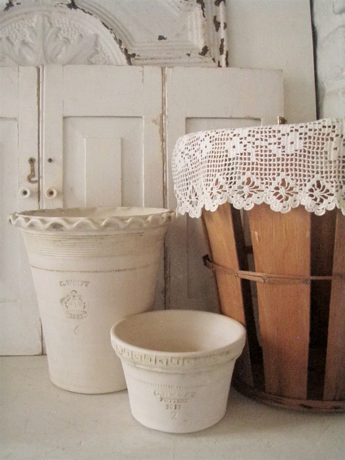 Cabin & Cottage : New White Pots and a Few Other Finds