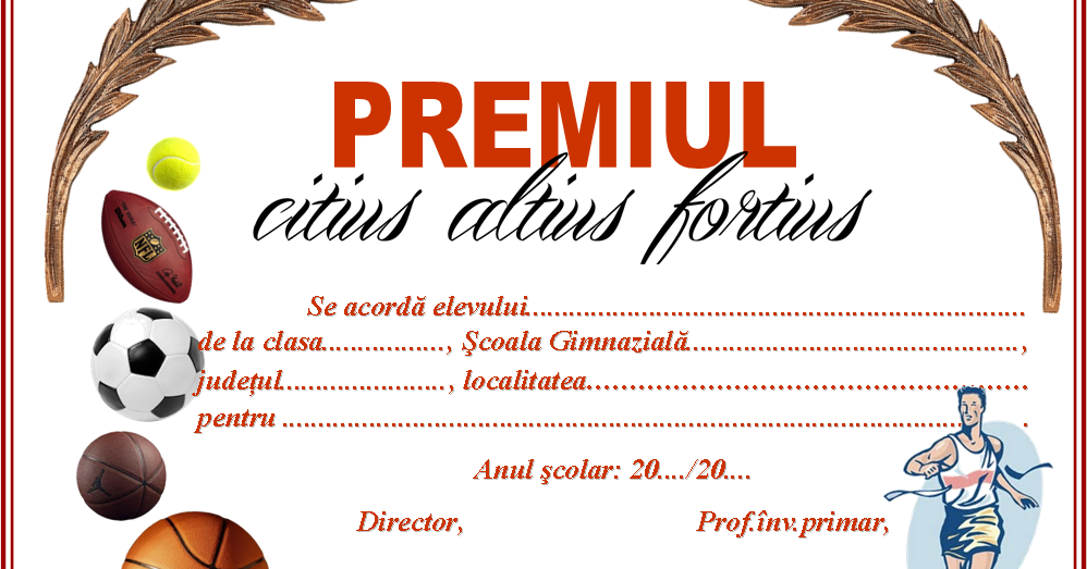 Diplome diverse - Materiale didactice de 10(zece)