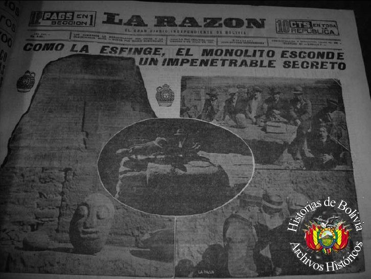 EXCAVADO DEL MONOLITO BENNETT | Historias de Bolivia