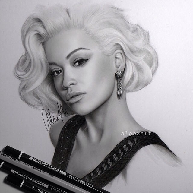 Drawing Of Rita Ora
