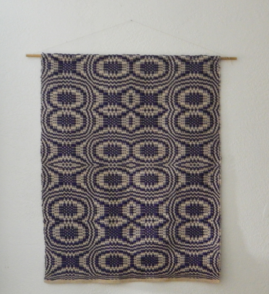 WEAVING FOR FUN: Overshot Rug Becomes Wall Hanging