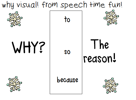 Winter Why Visual FREEBIE! - Speech Time Fun: Speech and Language ...