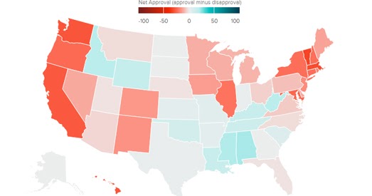Maps Mania: Tracking Trump's Approval Ratings