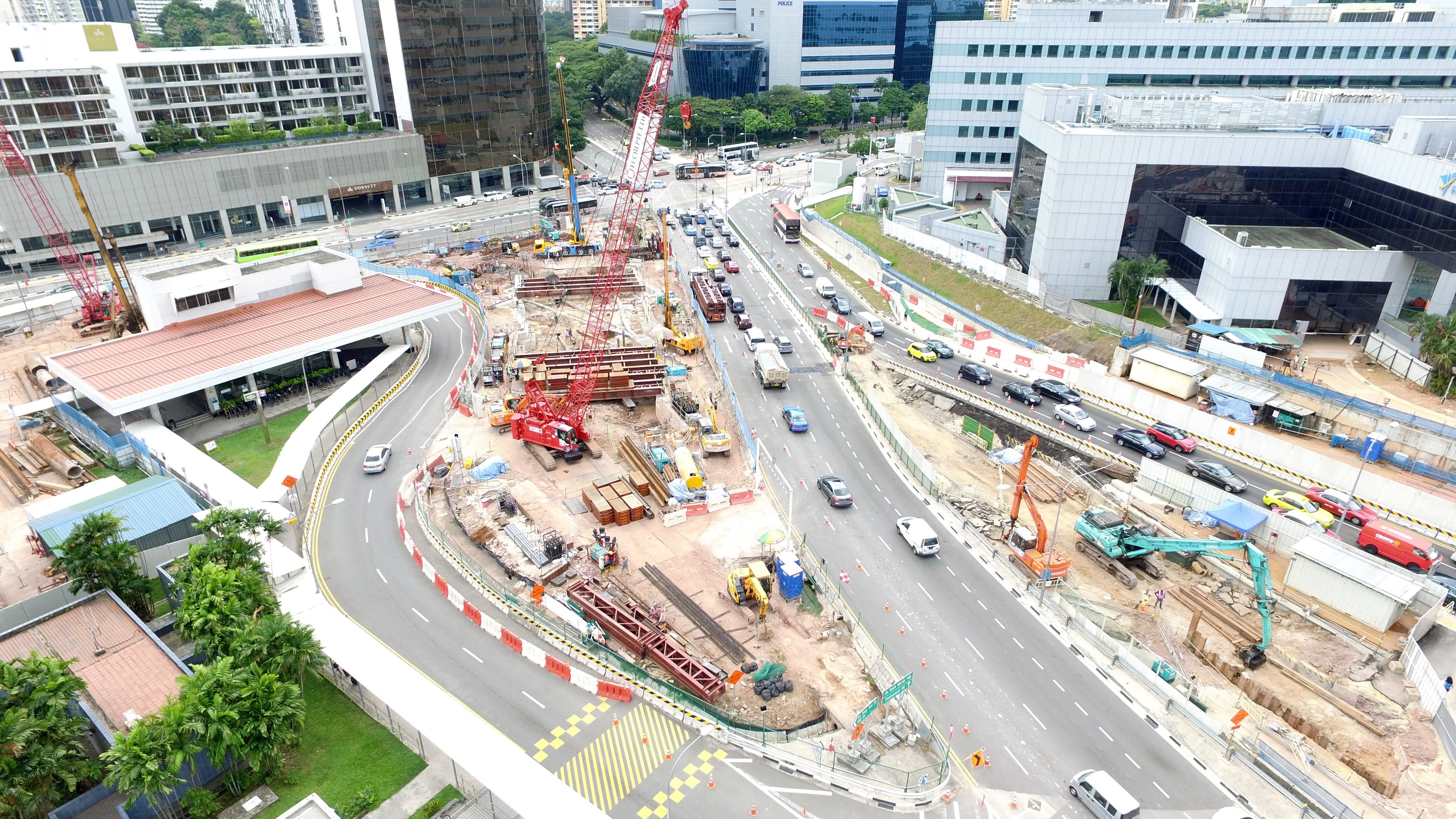 Thomson Line Construction: Outram Park Excavation