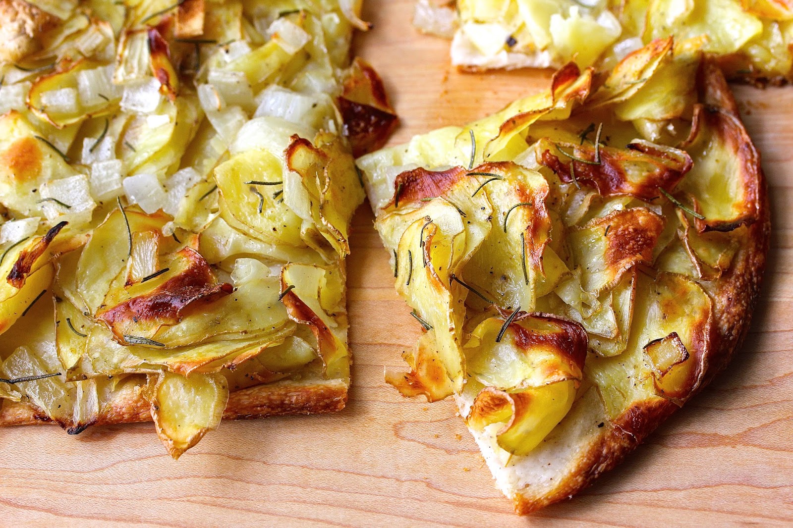 Potato and Rosemary Pizza | Pizza di Patate | with Rosemary | Karen's ...