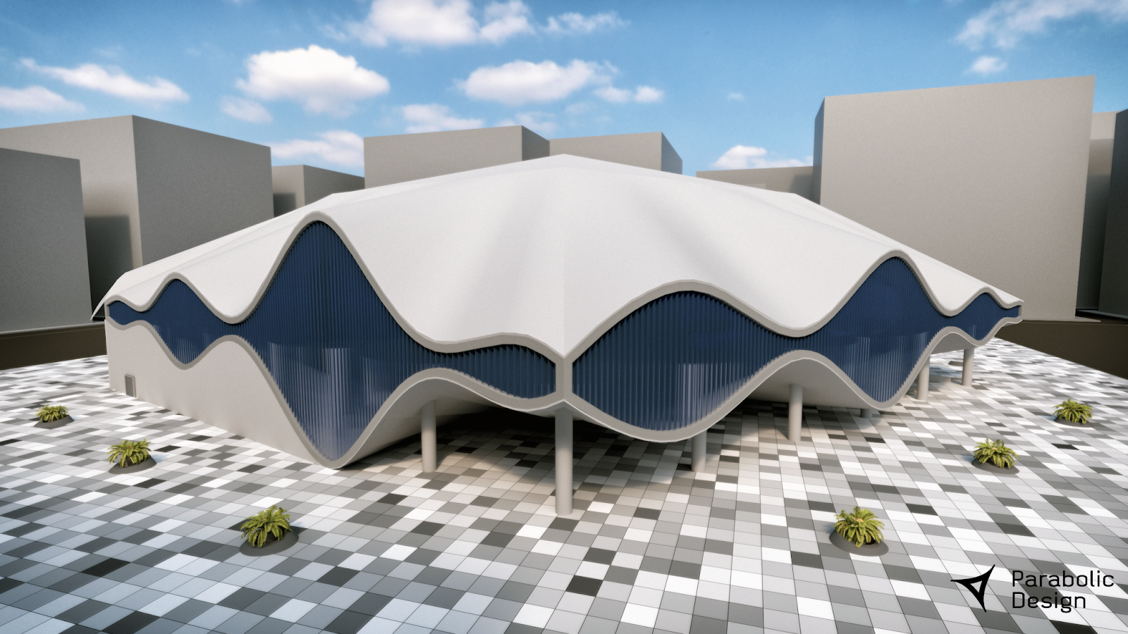 Parametric Design Study of Qatar National Library | Parabolic Design