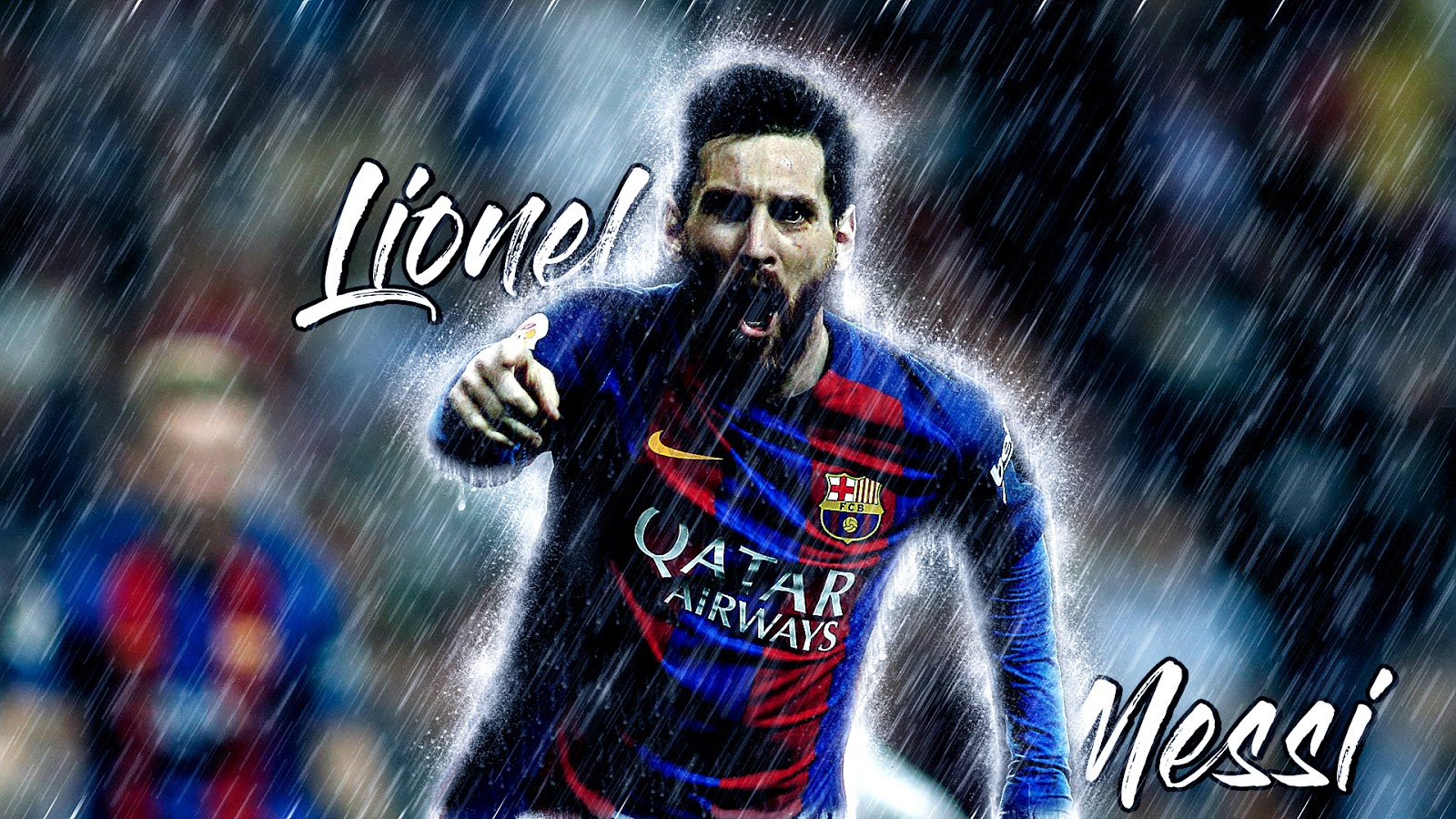 Lionel Messi Rain
