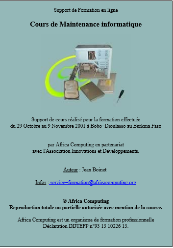 (pdf) Cours de Maintenance informatique