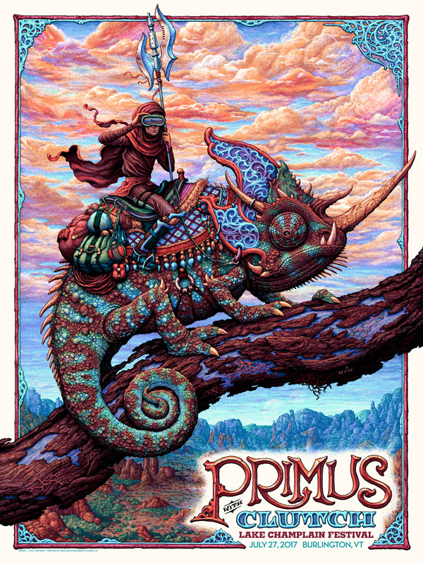 INSIDE THE ROCK POSTER FRAME BLOG: Primus Burlington Print By N.C ...