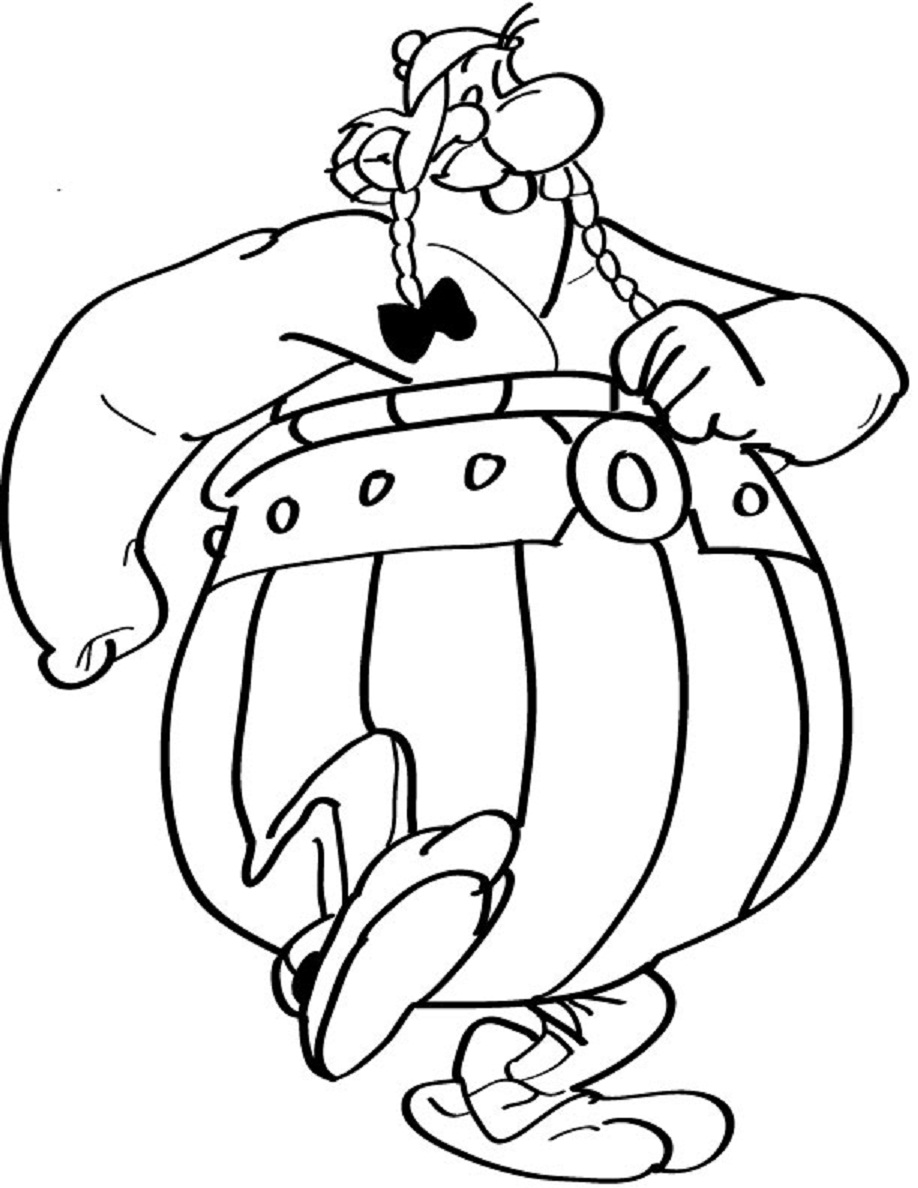 Brinquedos de Papel: Obelix - Desenhos para Colorir