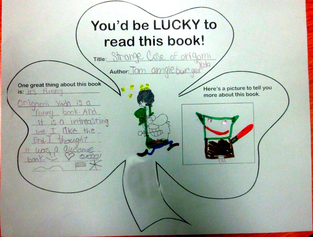 Classroom Freebies Too: Shamrock Book Review Center