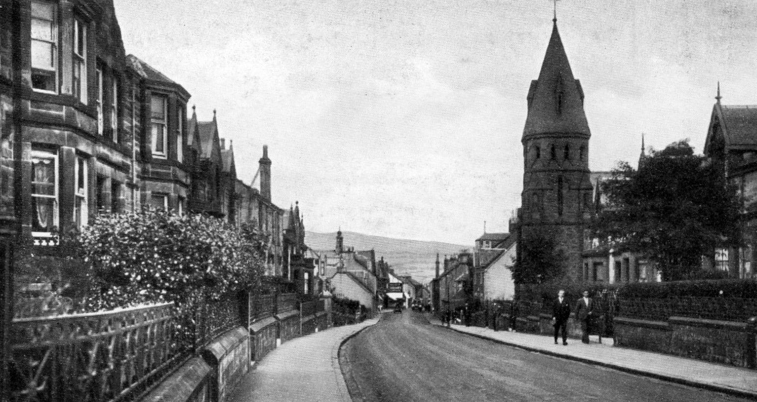 Tour Scotland: Old Photograph Ritchie Street West Kilbride Scotland