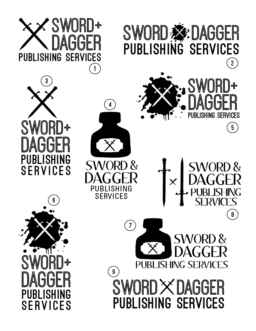 The Rogue Doodler: Sword + Dagger Logo Design