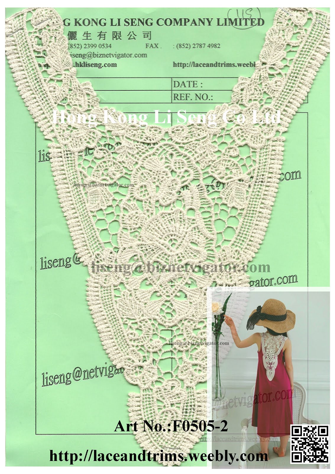 Hong Kong Li Seng Co Ltd - New Lace Trims Pattern and Lace Fabric ...